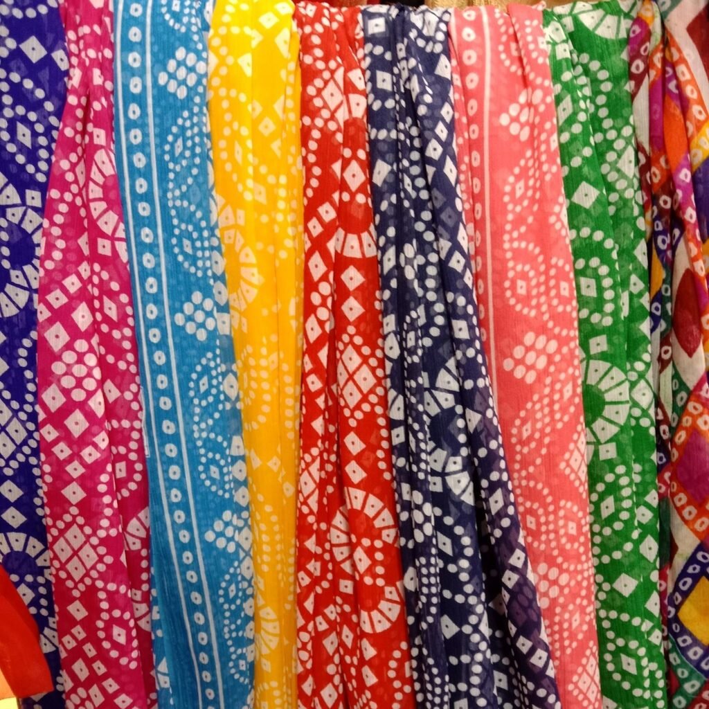 Chunri Printed crinkle chiffon Dupatta by Roop Mahal.pk - Roop Mahal